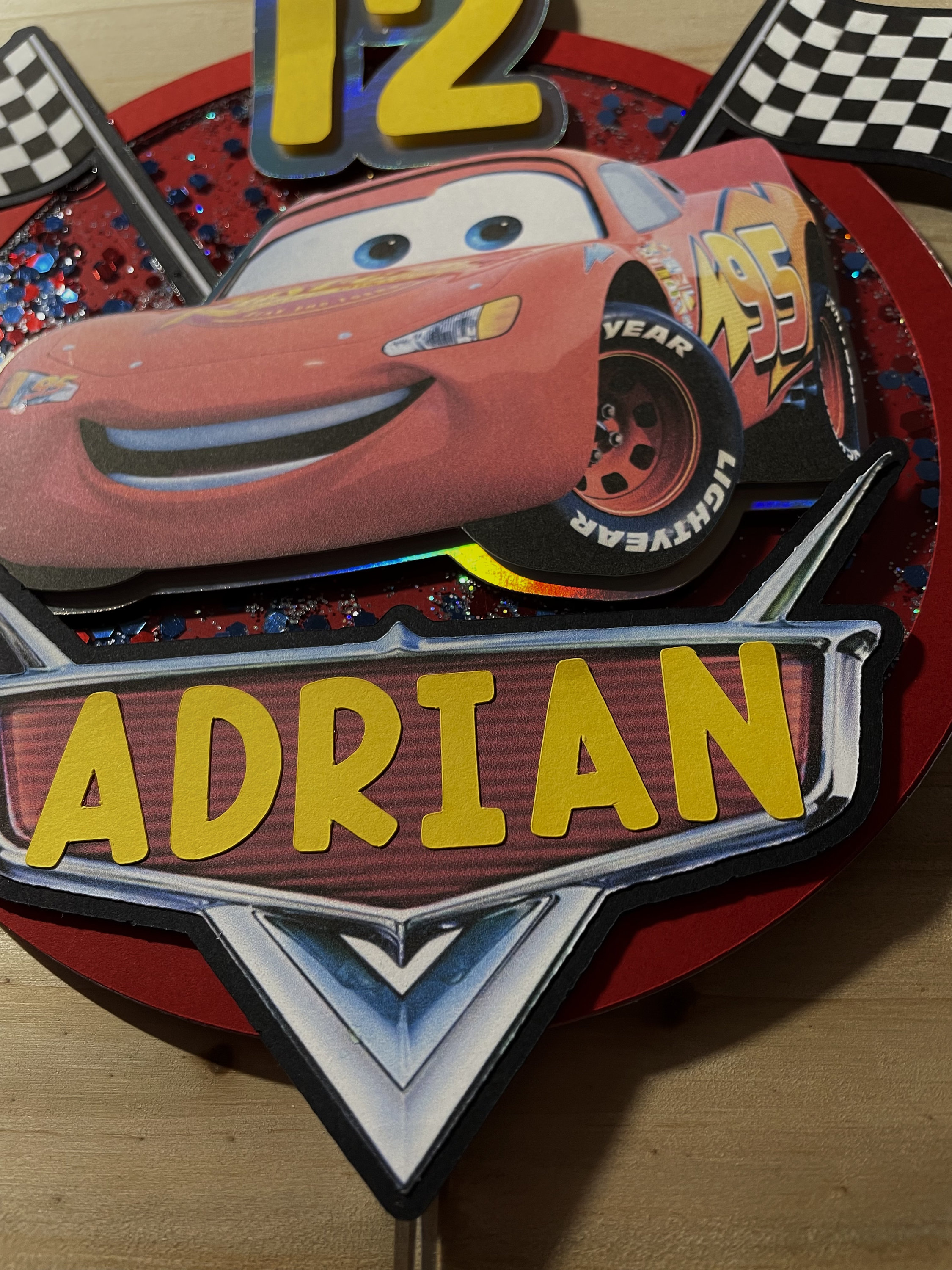 Cars Shaker Cake Topper Disney Cars Cake Topper Disney Cake - Etsy