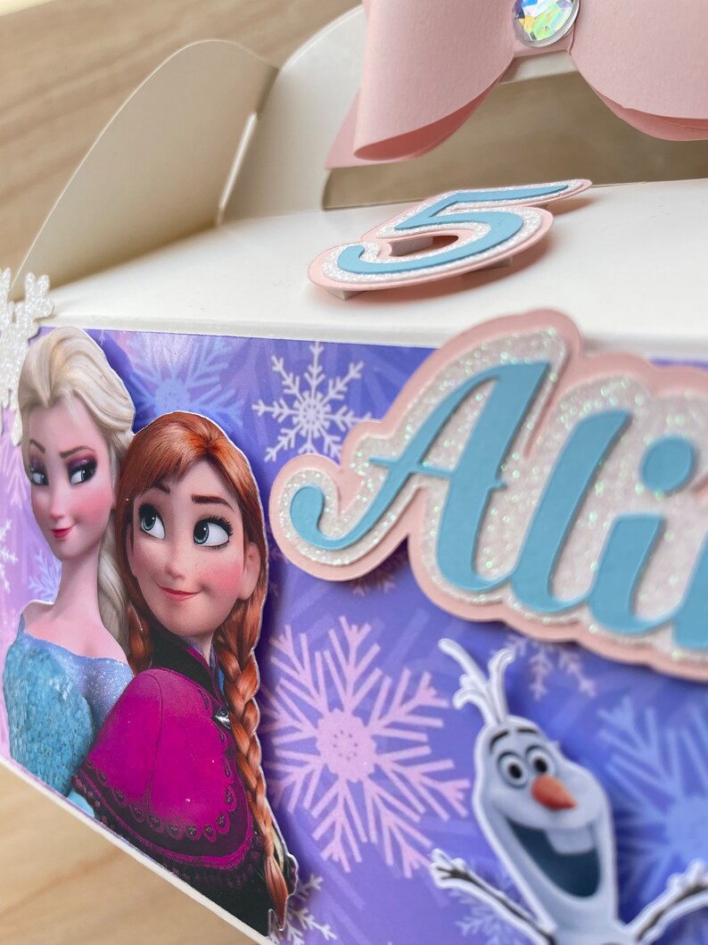 Frozen Treat Boxes, Anna and Elsa Party Decor, Gable Boxes, Treat Boxes ...