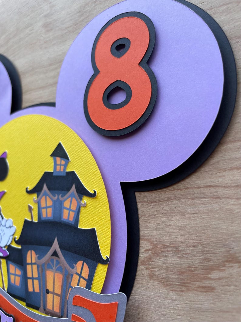 Minnie Halloween Birthday Cake Topper, Halloween Cake Topper, Minnie ...