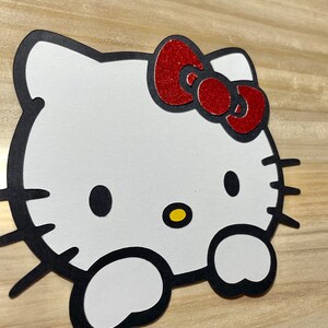 Set of 4 Kitty Die Cuts, Kitty Centerpieces, Kitty Party Decor, Photo ...