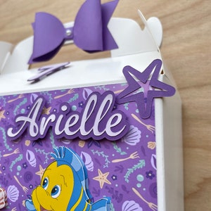 Little Mermaid Gable Boxes, Little Mermaid Party, Treat Boxes, Mermaid ...