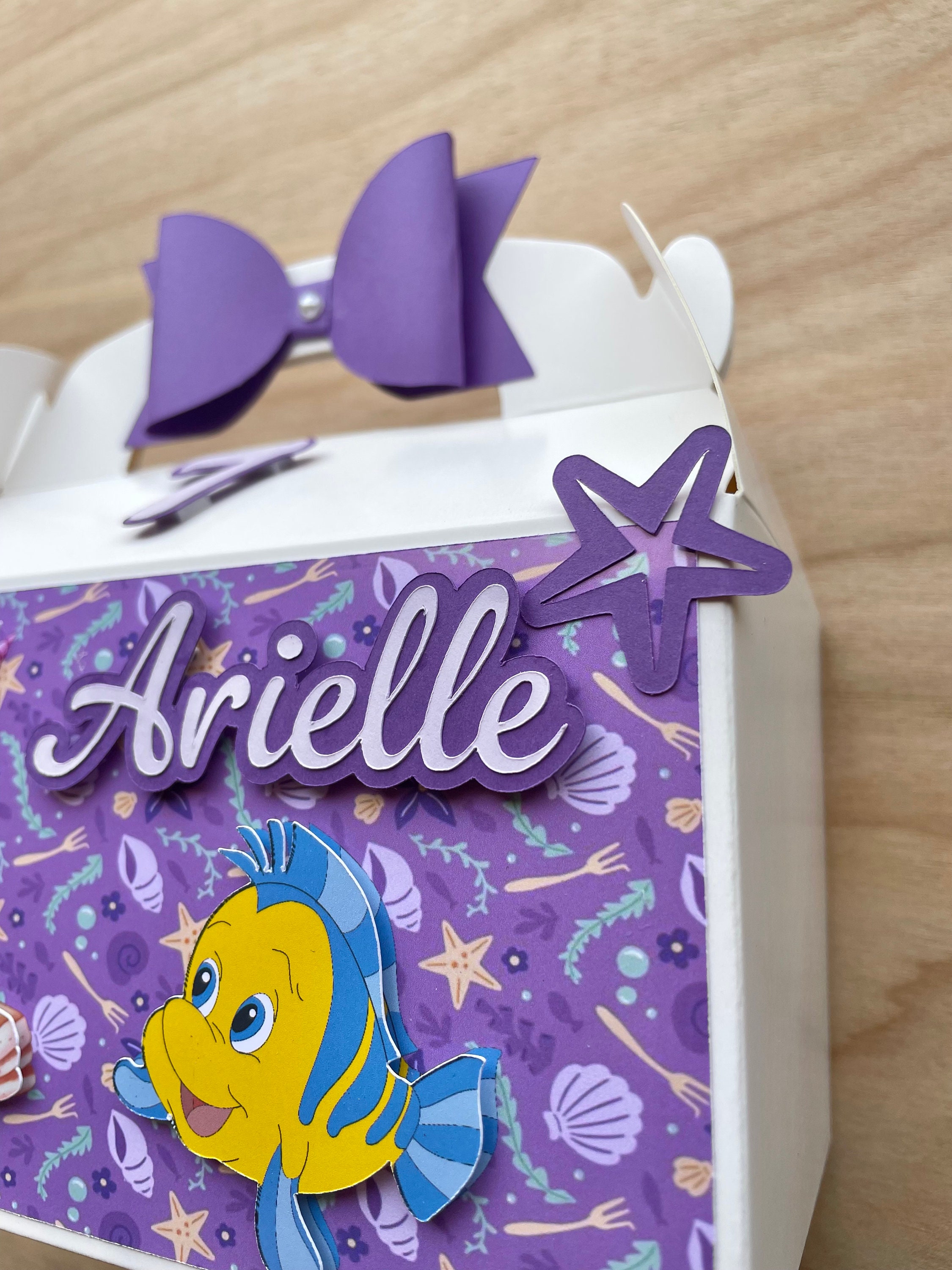 Little Mermaid Gable Boxes, Little Mermaid Party, Treat Boxes, Mermaid ...