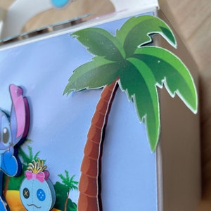 Stitch Treat Boxes, Stitch Gable Boxes, Stitch Party Decor, Stitch ...
