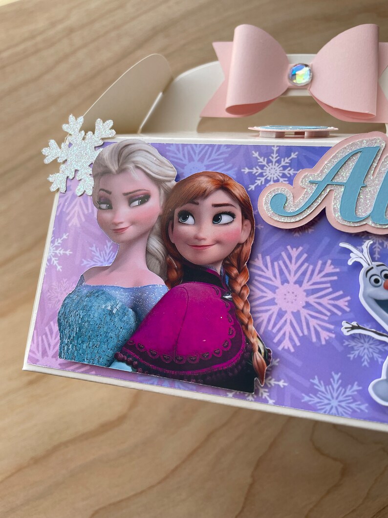 Frozen Treat Boxes, Anna and Elsa Party Decor, Gable Boxes, Treat Boxes ...