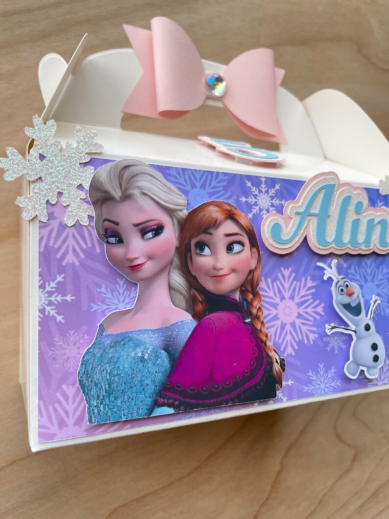 Frozen Treat Boxes, Anna and Elsa Party Decor, Gable Boxes, Treat Boxes ...