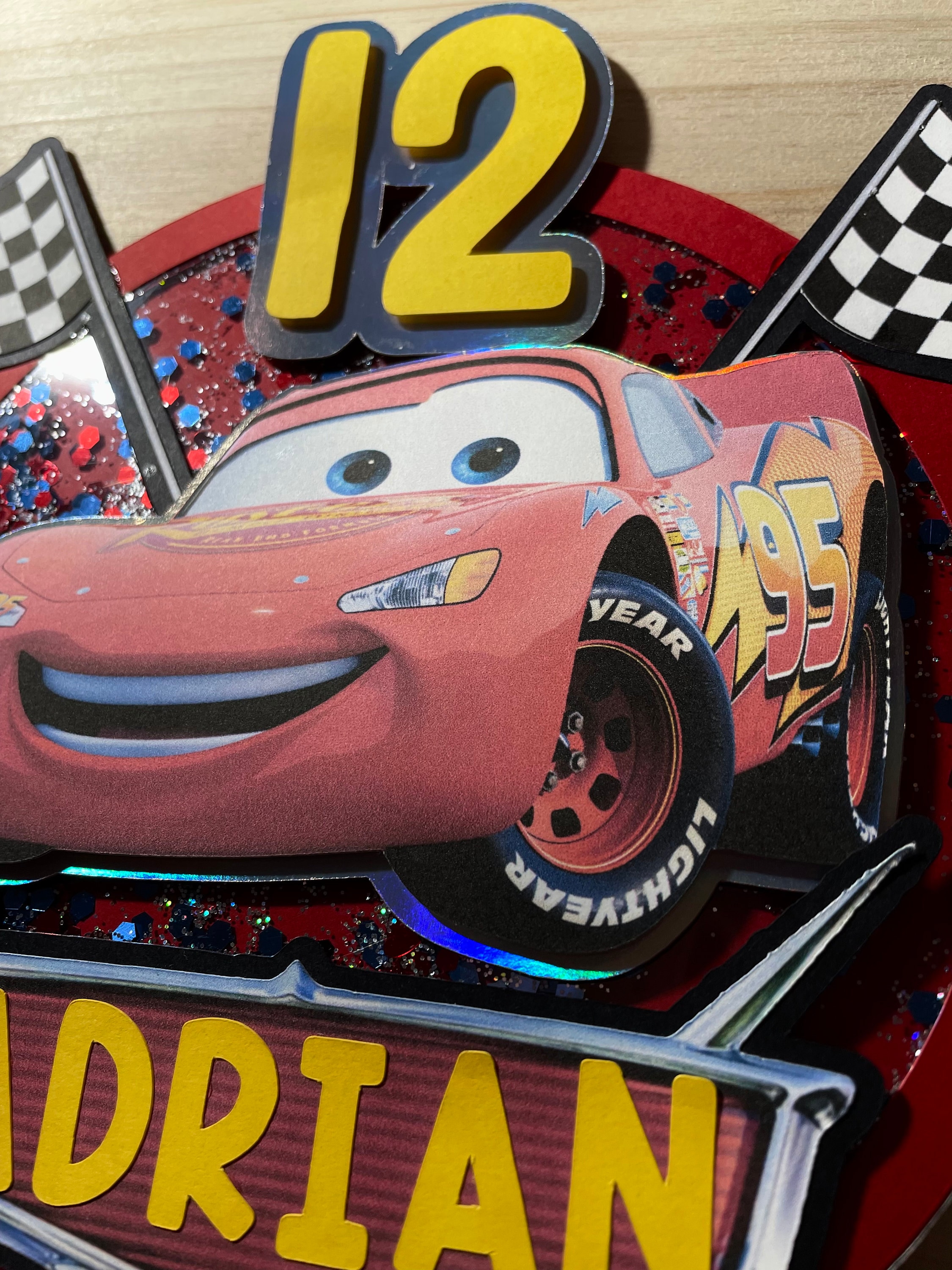 Cars Shaker Cake Topper Disney Cars Cake Topper Disney Cake - Etsy