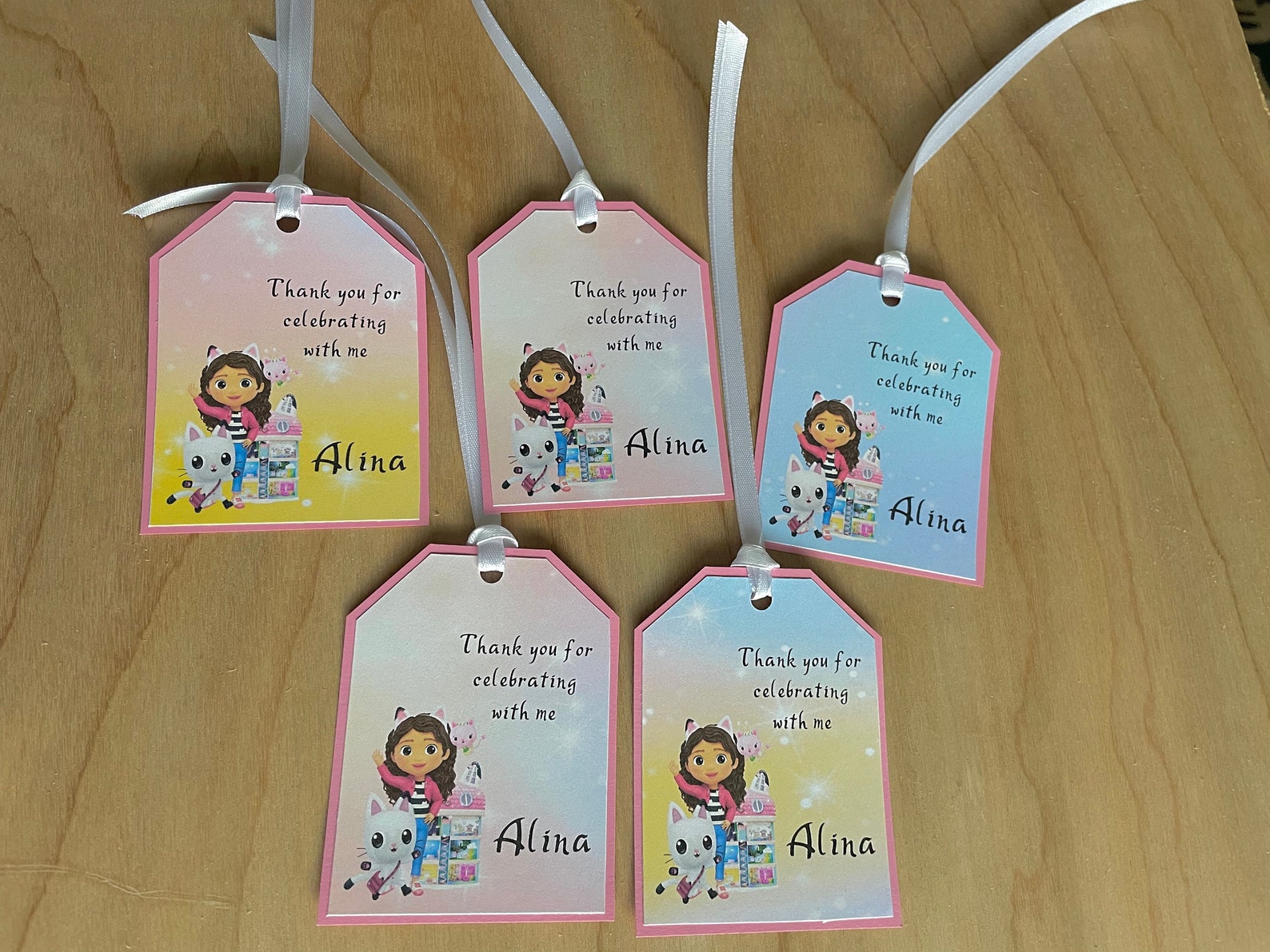 Party Tags Thank You Tags Gabbys Dollhouse Party Favors - Etsy