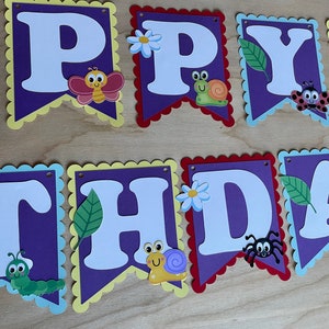 Cute Bug Birthday Theme, Bug Theme Party Decor, Bugs Birthday Banner ...