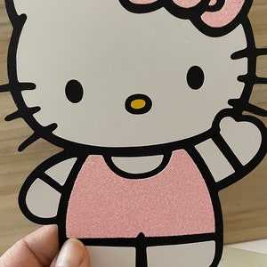 Set of 4 Kitty Die Cuts, Kitty Centerpieces, Kitty Party Decor, Photo ...