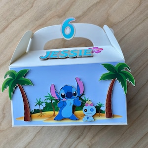 Stitch Treat Boxes, Stitch Gable Boxes, Stitch Party Decor, Stitch ...