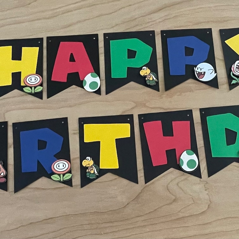 Mario Party Banner - Etsy