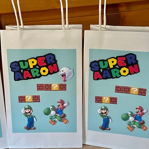 Treat Bags, Super Mario Party Bags. Party Bags, Super Mario, Luigi ...