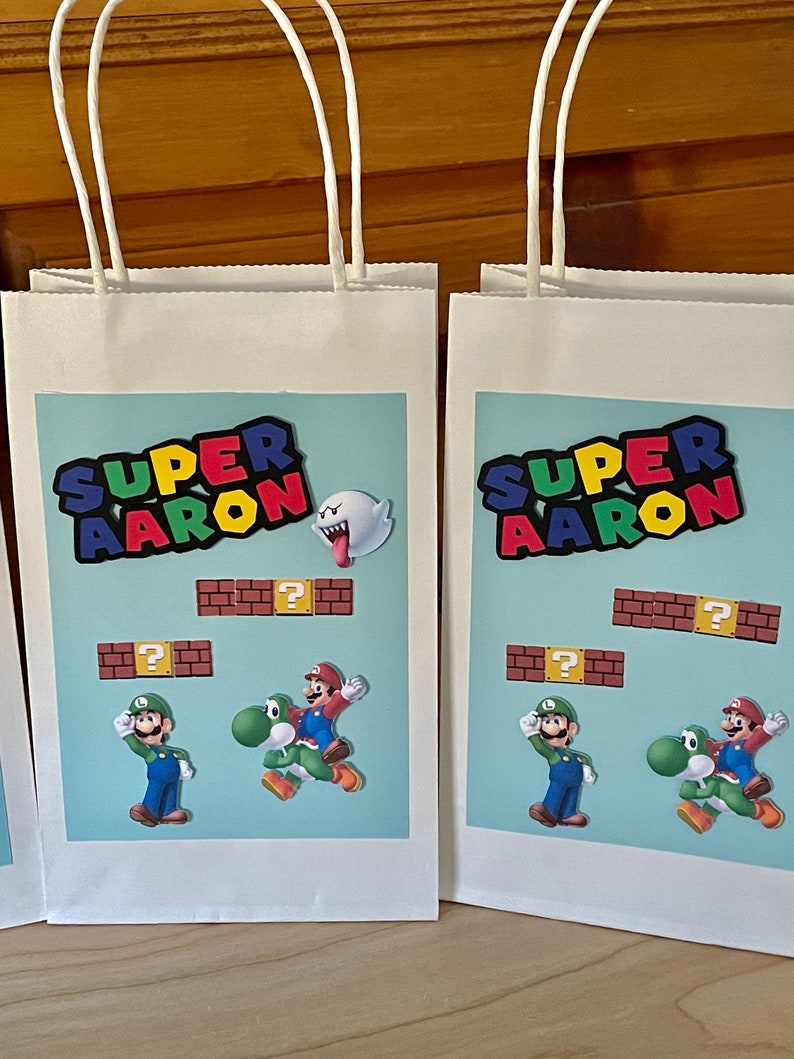Treat Bags, Super Mario Party Bags. Party Bags, Super Mario, Luigi ...