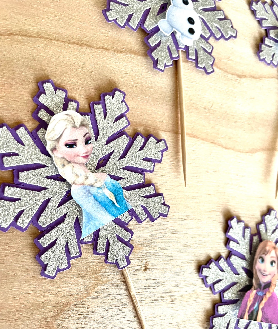 Cupcake Toppers, Frozen Cupcake Toppers, Frozen Birthday Party, Olaf ...