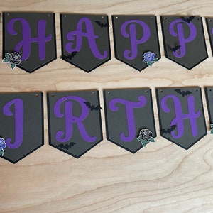 Wednesday Birthday Banner, Addams Family Party, Wednesday Addams Party ...
