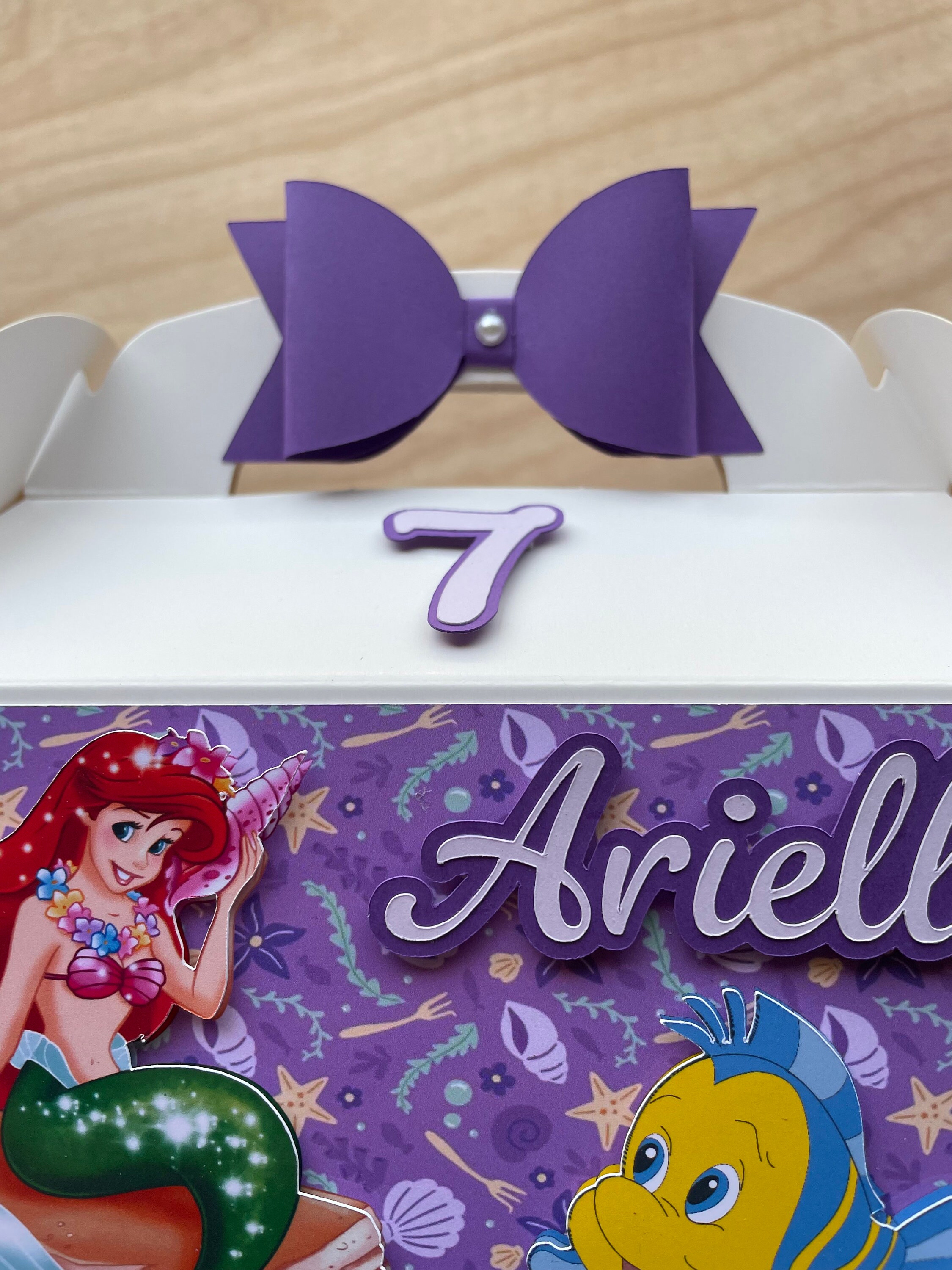Little Mermaid Gable Boxes, Little Mermaid Party, Treat Boxes, Mermaid ...