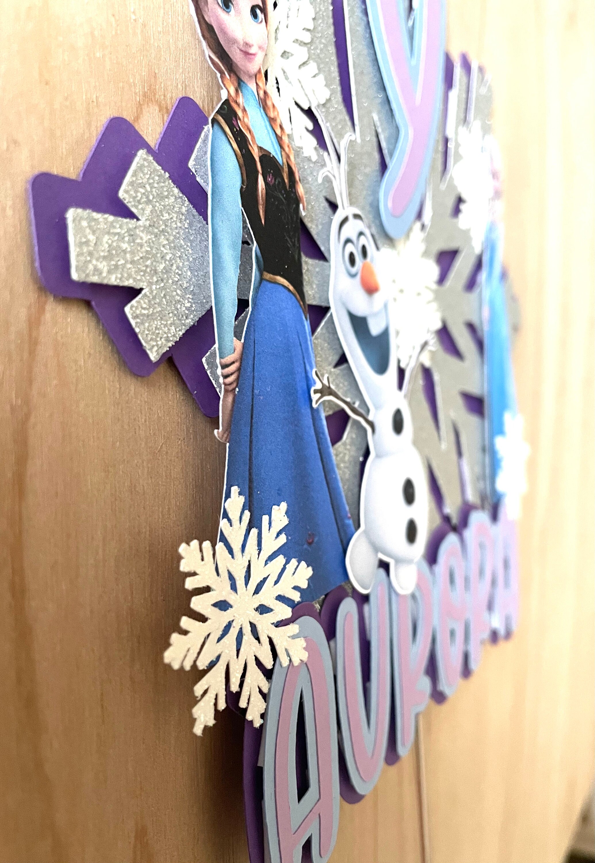 Frozen Theme Birthday Decor Frozen Cake Topper Frozen - Etsy