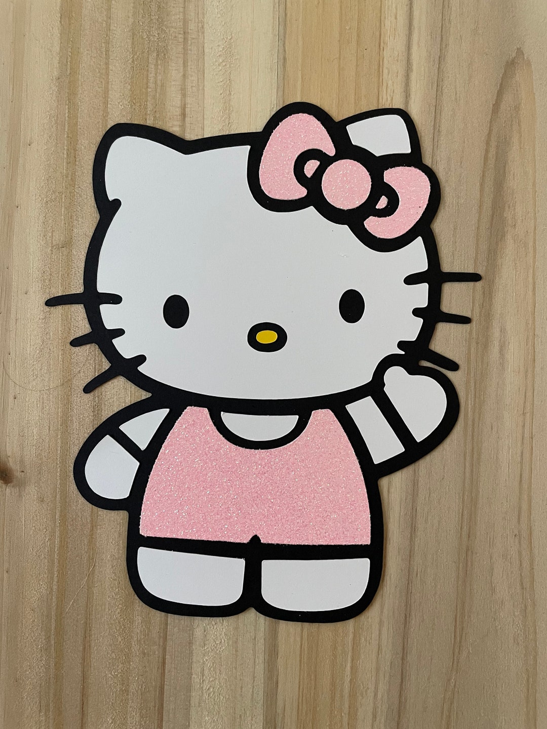 Set of 4 Kitty Die Cuts, Kitty Centerpieces, Kitty Party Decor, Photo ...