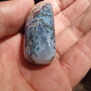 Mt Baker Blue Agate With Jasper Mixed Freeform Cabochon 52 X 25 X 18 Mm ...
