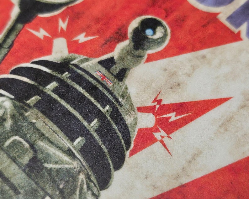 Dalek Vinyl Sticker: Doctor Who Vintage Propaganda Art - Etsy Australia
