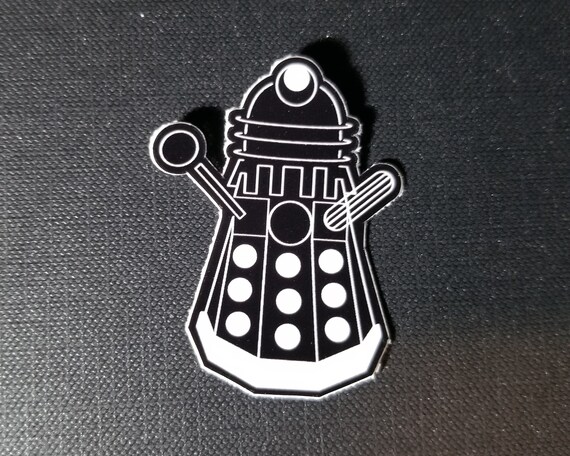 Black and White Dalek Vinyl Sticker Scifi Fantasy Art Decal | Etsy