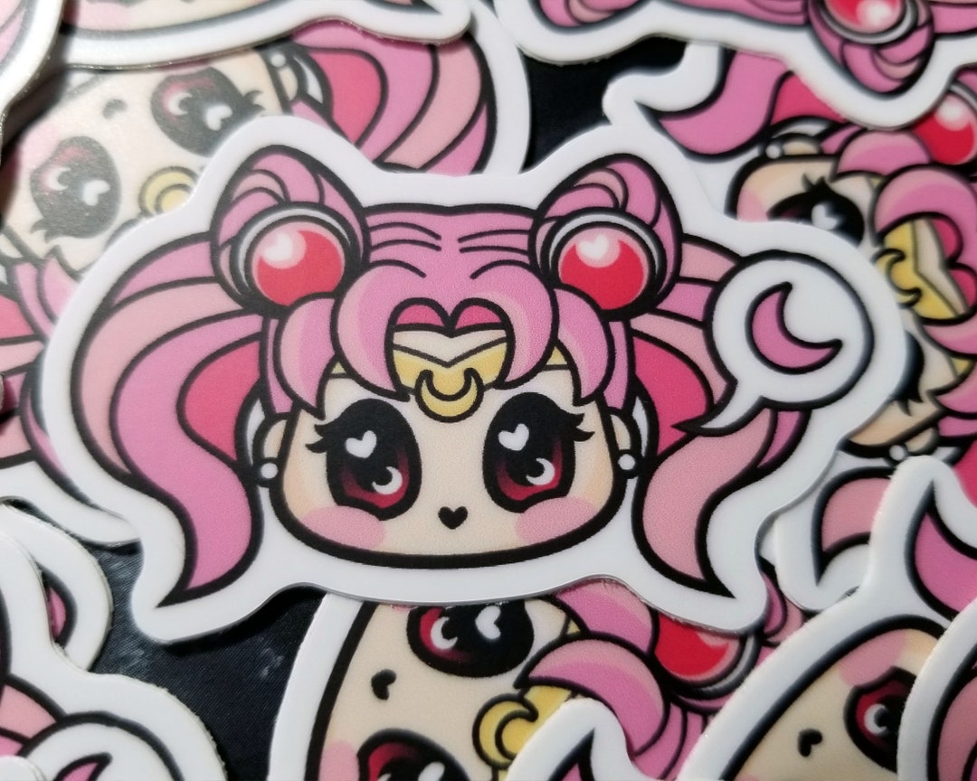 Chibi Sailor Mini Moon Vinyl Sticker Kawaii Anime Sailor - Etsy