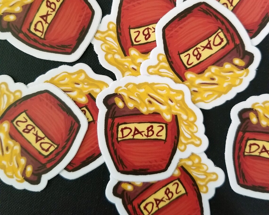 Honeypot Dabs Vinyl Sticker Weed Wax Sticker Marijuana Decal - Etsy