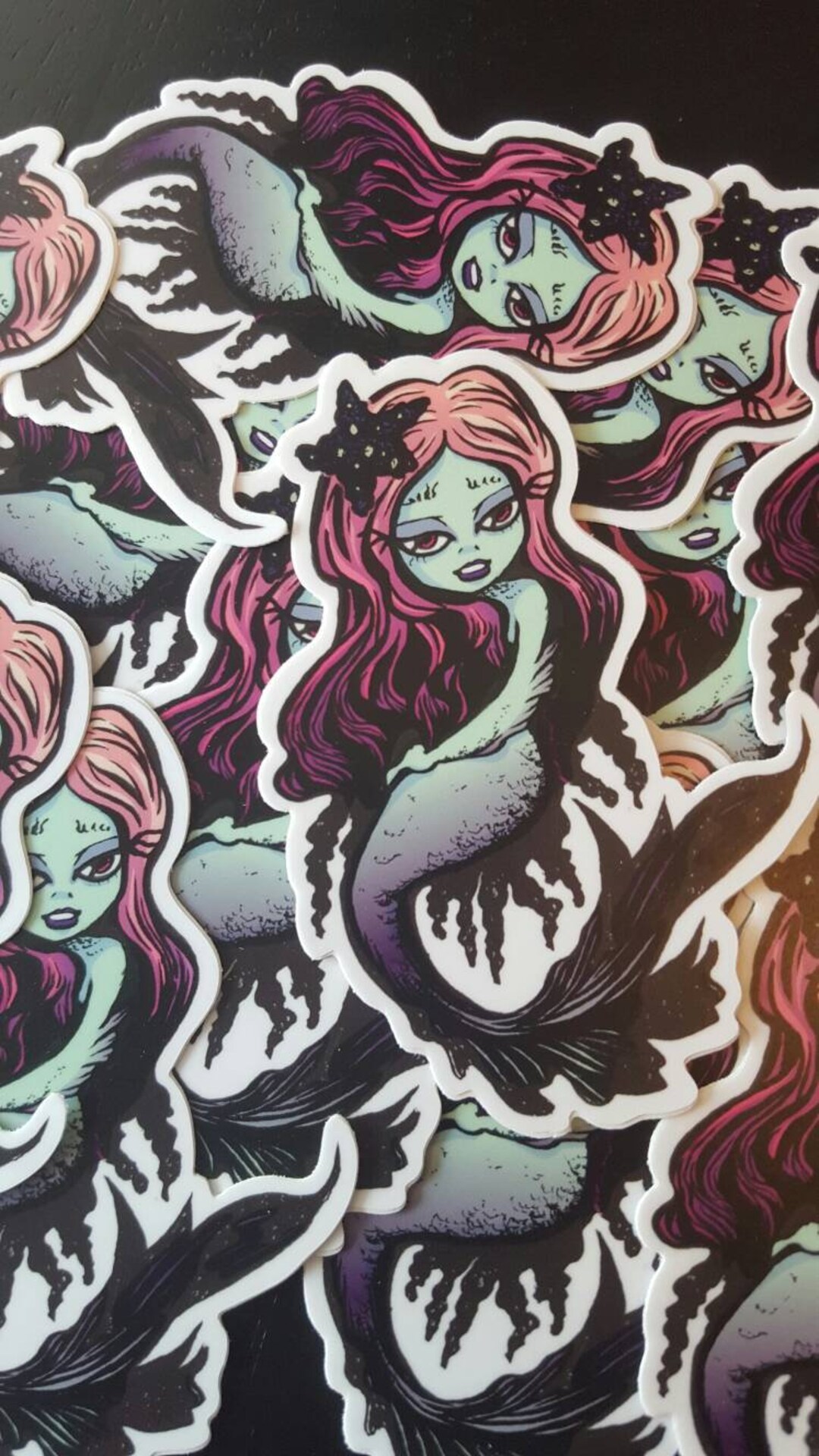 Sweet Siren Vinyl Sticker Mermaid Art Decal - Etsy