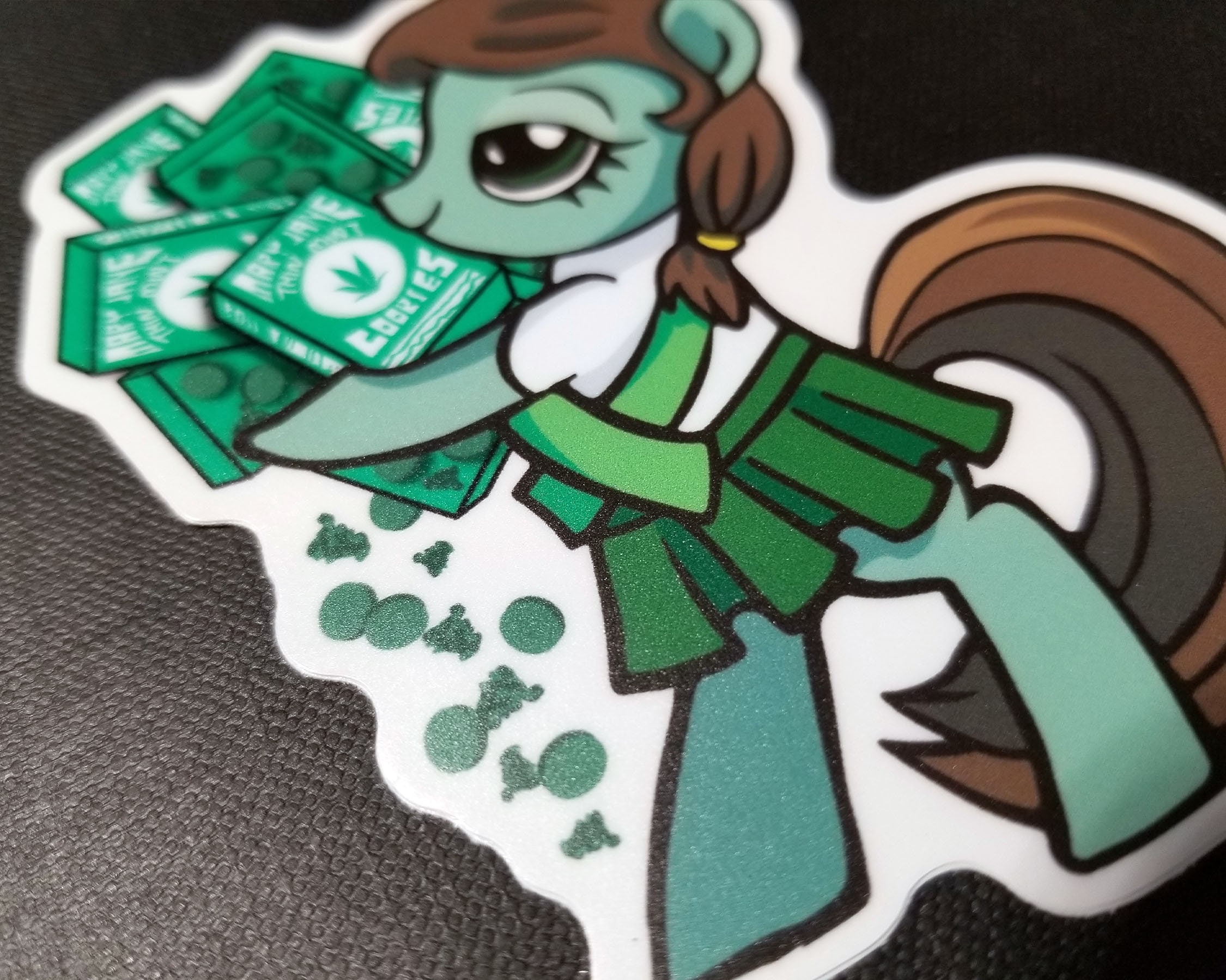 Thin Mint Stony Pony Vinyl Weed Sticker Marijuana Decal - Etsy