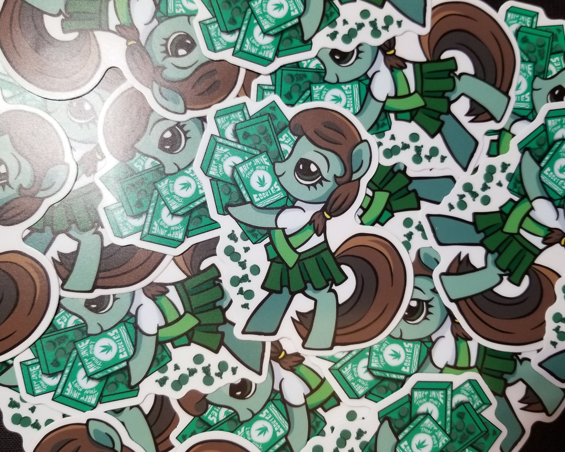 Thin Mint Stony Pony Vinyl Weed Sticker Marijuana Decal - Etsy