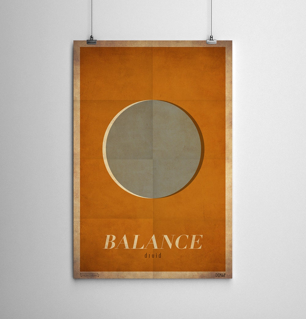 Druid Bundle - Wow Minimalist Class Poster Series - Etsy