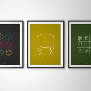 All 6 Designs - Dungeons & Dragons Line Art Series - Etsy