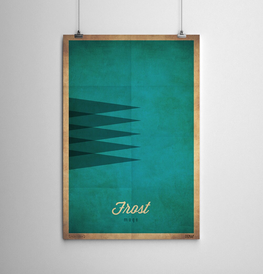 Mage Bundle - Wow Minimalist Class Poster Series - Etsy