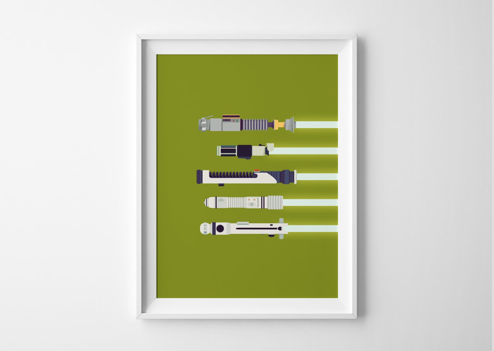 All 3 Colors Star Wars RGB Lightsaber Color Poster Series - Etsy