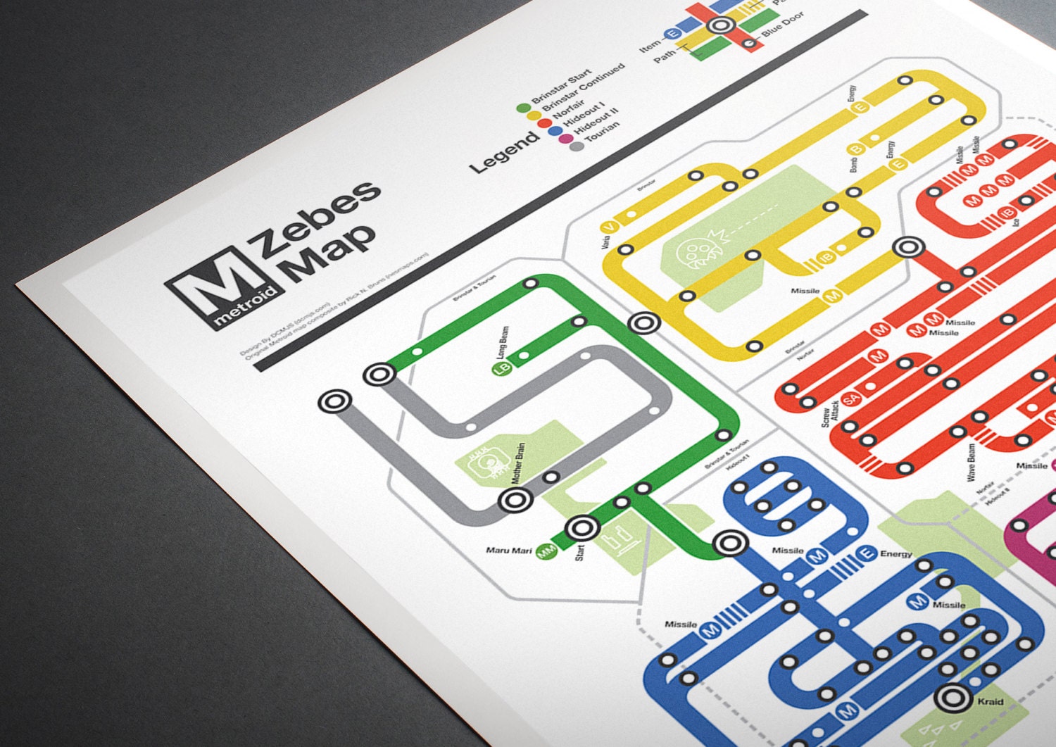 Metro de Metroid NES mapa Series - Etsy México