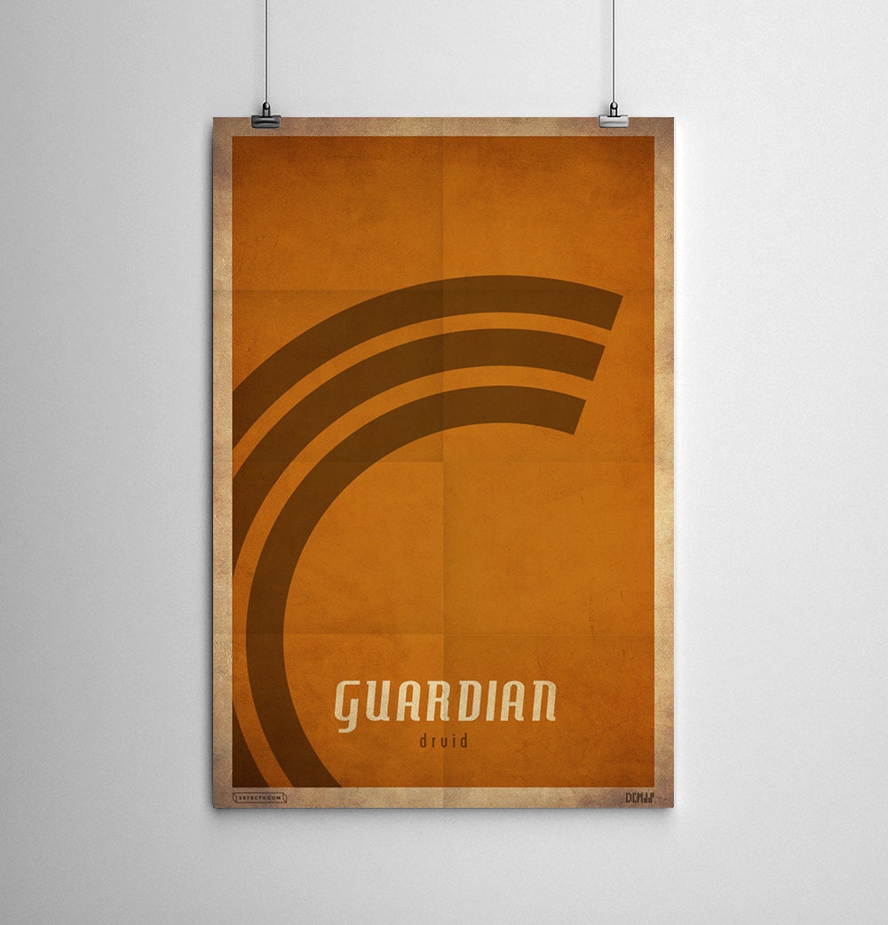 Druid Bundle - Wow Minimalist Class Poster Series - Etsy