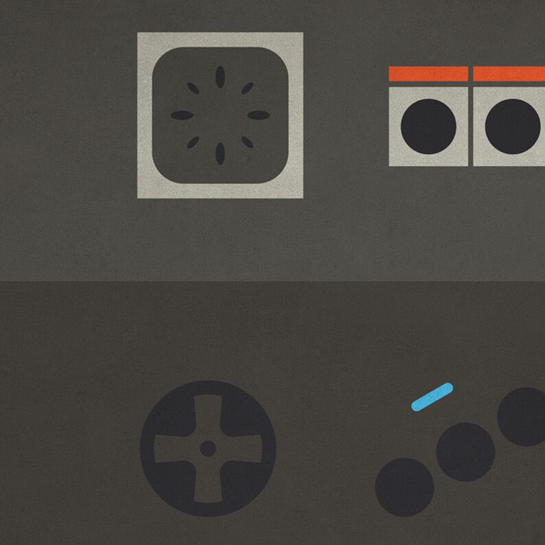 Sega Controller Minimalist Poster Etsy