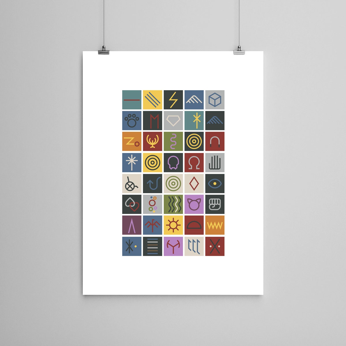 X-men Lexigram Minimalist Poster - Etsy