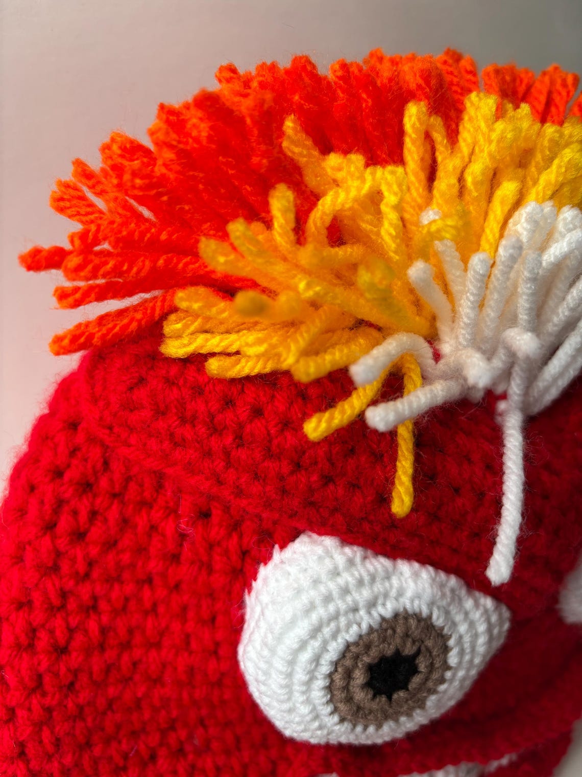 Inside Out Anger Hat: Halloween Costume, Winter Hat - Etsy