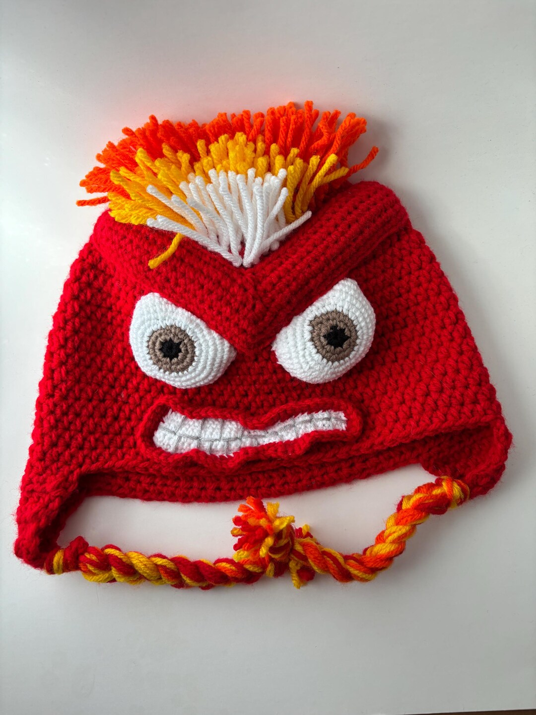Inside Out Anger Hat: Halloween Costume, Winter Hat - Etsy