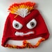 Inside Out Anger Hat: Halloween Costume, Winter Hat - Etsy