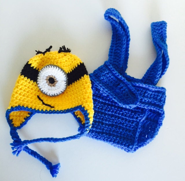 Minion Hat and Diaper Cover - Etsy
