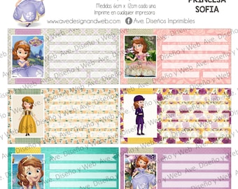 Sofia First Labels - Etsy