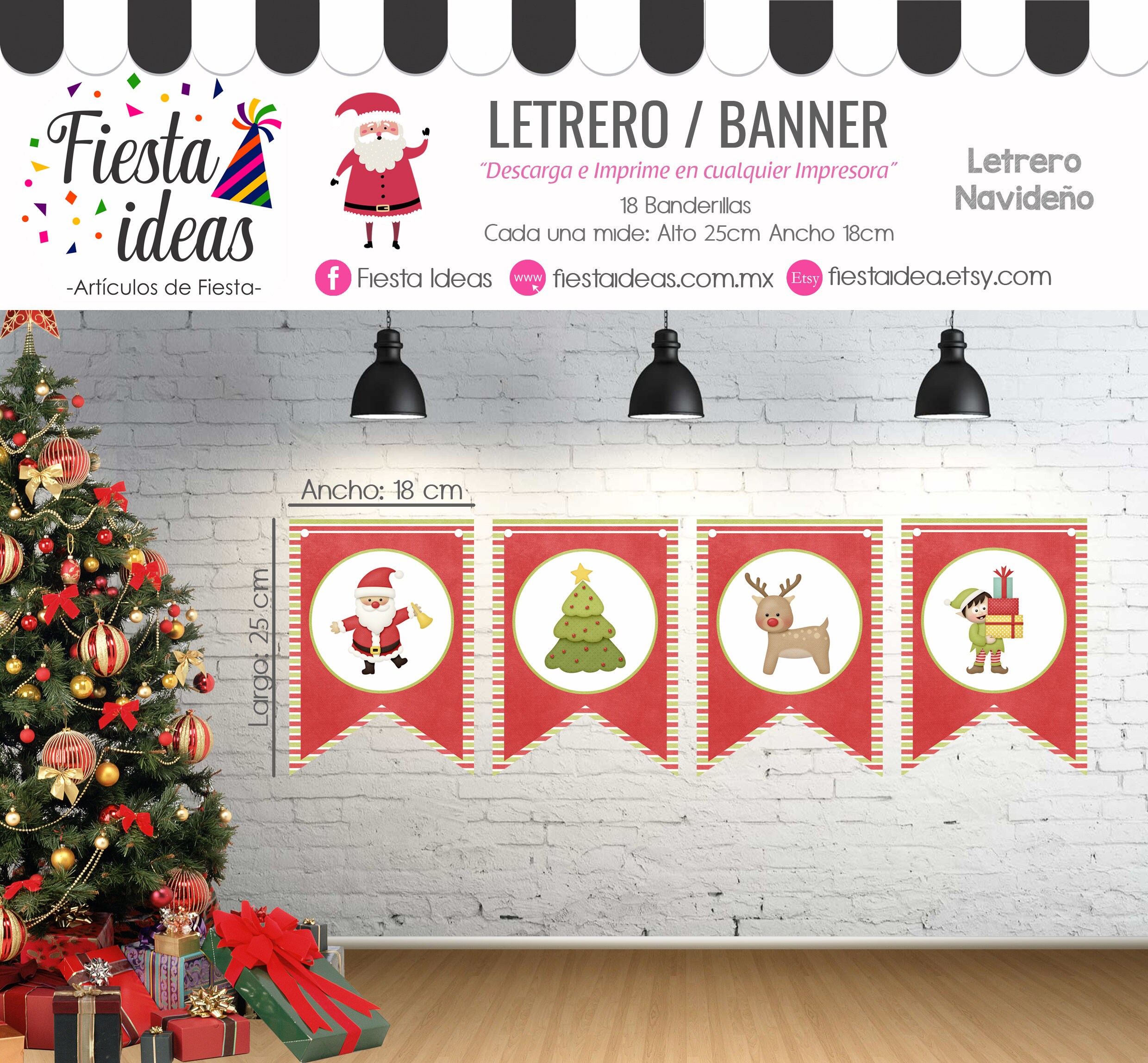 Letrero Navidad, Letrero Feliz Navidad, Letrero Navideño Imprimible ...