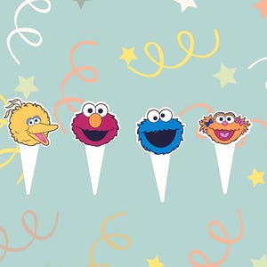 Sesame Street Cupcake Toppers 24 Count - Etsy