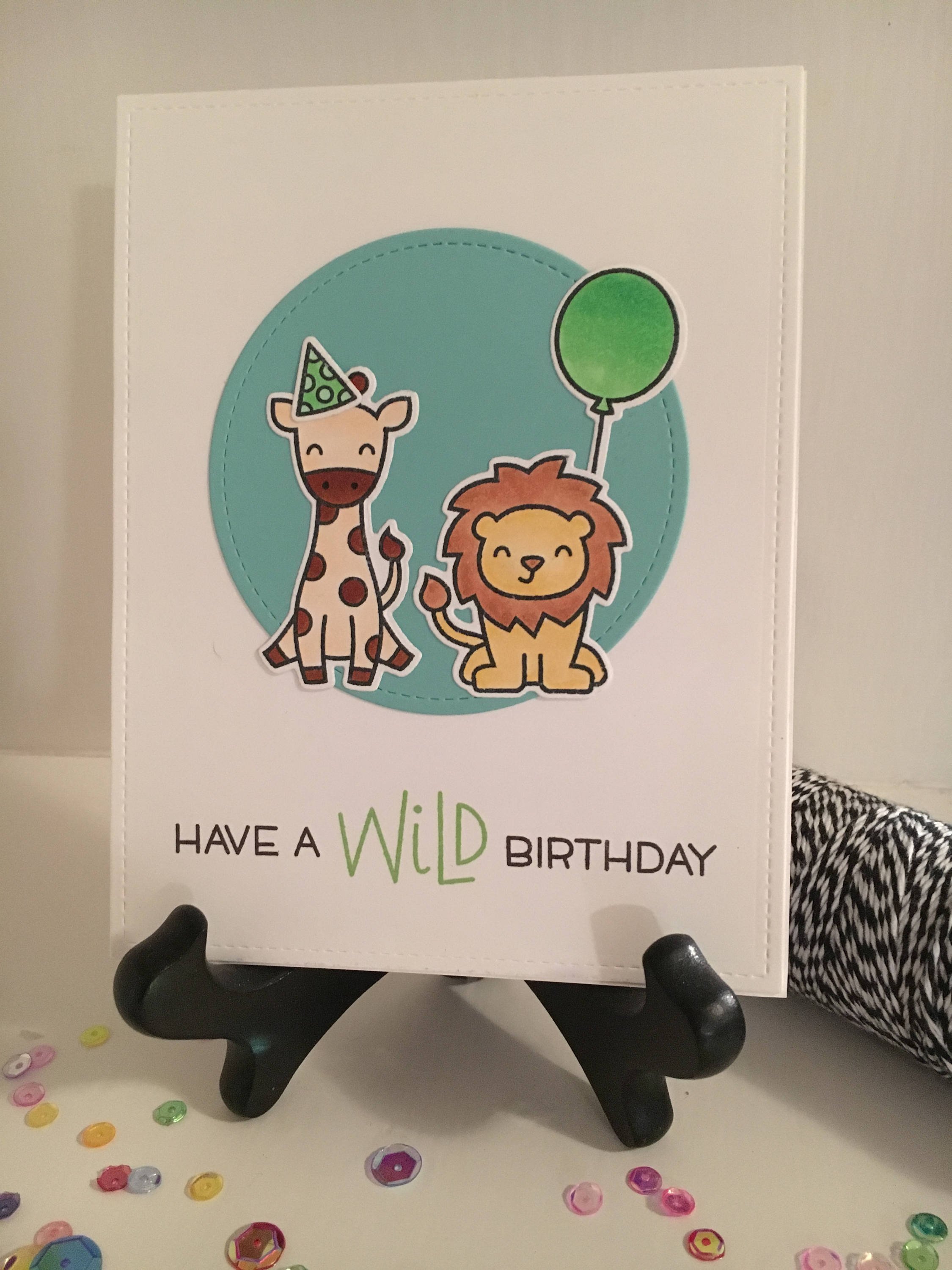Cute Birthday Card "have a Wild Birthday" - Happy Birthday Card, Party ...