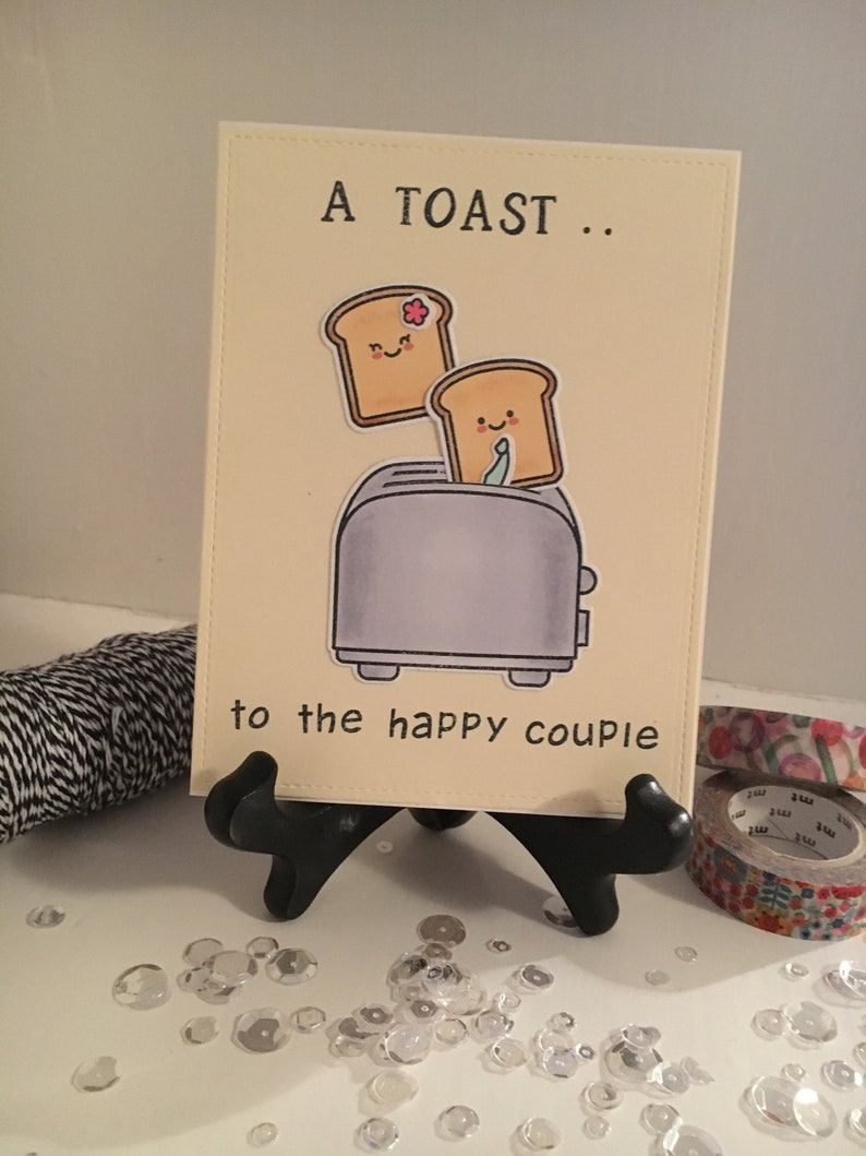 Wedding Card "let's Toast" - Wedding, Engagement, Funny Wedding ...
