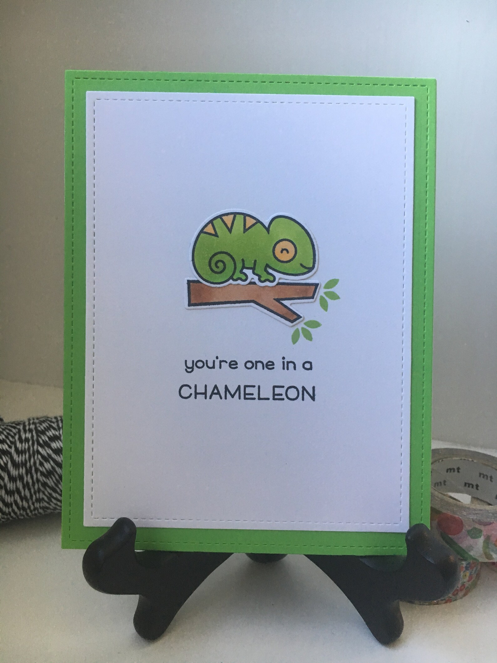 Chameleon Love Card you're One in a Chameleon Love Card, Anniversary ...