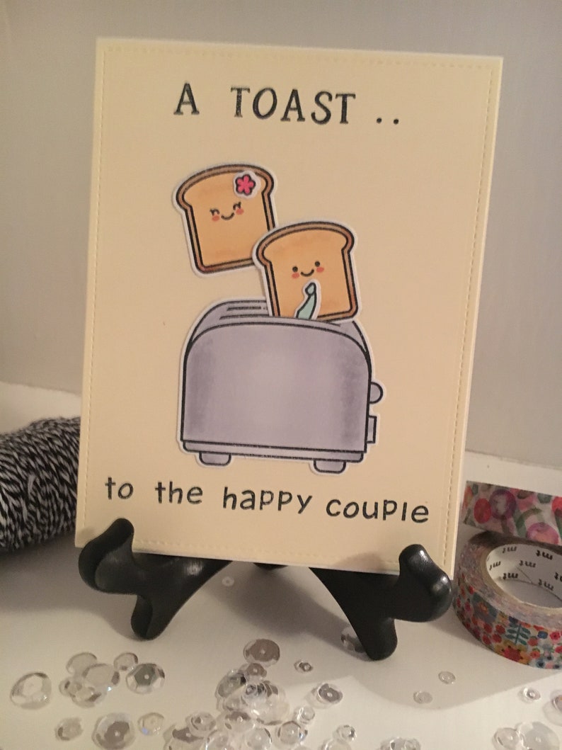 Wedding Card "let's Toast" - Wedding, Engagement, Funny Wedding ...