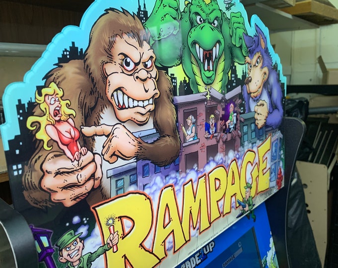 Arcade 1up Rampage Marquee Topper. - Etsy